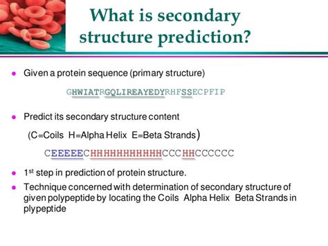 secondary structure prediction of proteins