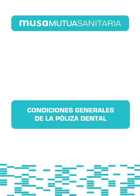 PDF CONDICIONES GENERALES DE LA PÓLIZA DENTAL Sobredentadura Supra