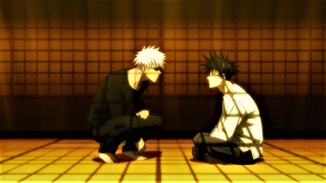 Papel De Parede Jujutsu Kaisen Satoru Gojo Megumi Fushiguro Cabelo