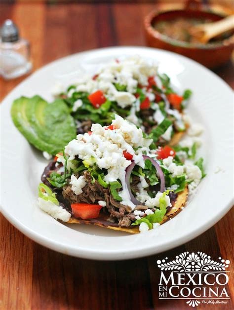 Receta de Tostadas de Carne Deshebrada Riquísimas Tutorial Gratis