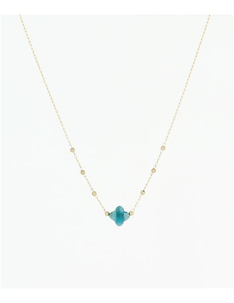Collier Zag Velasquez acier doré