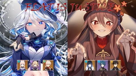 4 2 Spiral Abyss Run Furina X Hu Tao Flat Is Justice YouTube