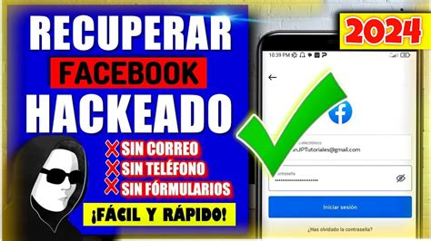Cómo RECUPERAR mi cuenta de Facebook HACKEADA o PERDIDA 2024 Sin