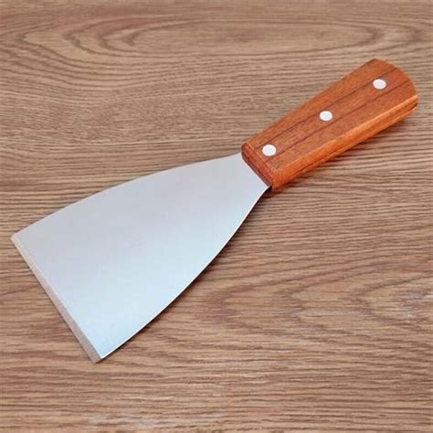 Spatule d acier inoxydable Grattoir à pâte et pizza Pelle de pâtisserie