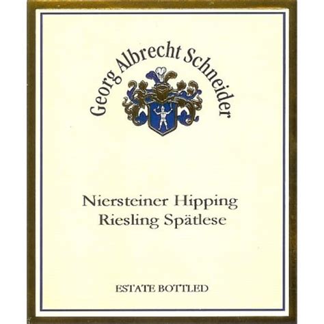 Georg Albrecht Schneider Niersteiner Hipping Riesling Spatlese