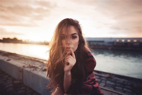 Face Sunlight Women Model Portrait Sunset Long Hair Photography