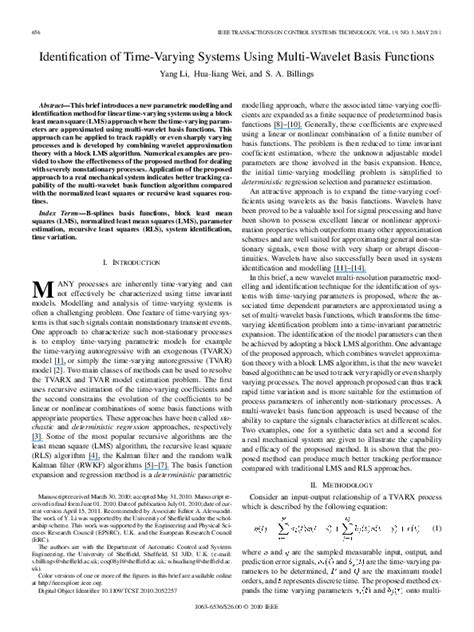 pdf time varying model identification for time frequency feature extraction from eeg data