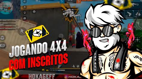 NOVO VERIFICADO DA GARENA FREE FIRE AO VIVO 4X4 CONTRA VERIFICADOS