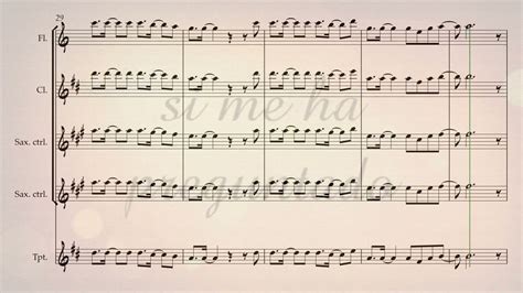 ASI FUE JUAN GABRIEL PARTITURA SAXO ALTO CLARINETE FLAUTA TROMPETA