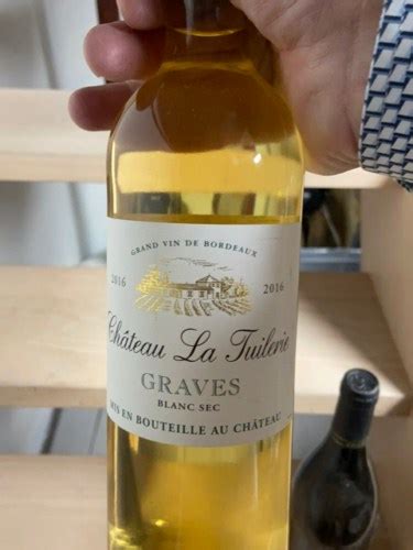 Château La Tuilerie Graves Blanc Sec Vivino US