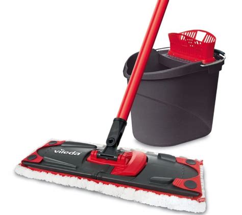 Vileda UltraMax BOX mop płaski z mikrofibry wiadro z wyciskarką