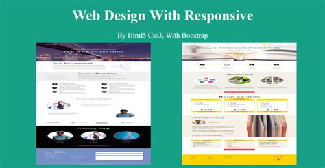 create responsive website by html5 css3 with bootstrap by dh719174 fiverr