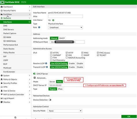Technical Tip How To Configure Fortigate As Dhcp Fortinet Community