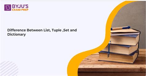 difference between list tuple set and dictionary in python