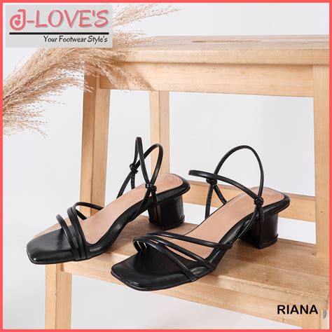 Jual J Love S Riana Sandal Hak Heels Haihils 5 Cm Untuk Kondangan Pesta