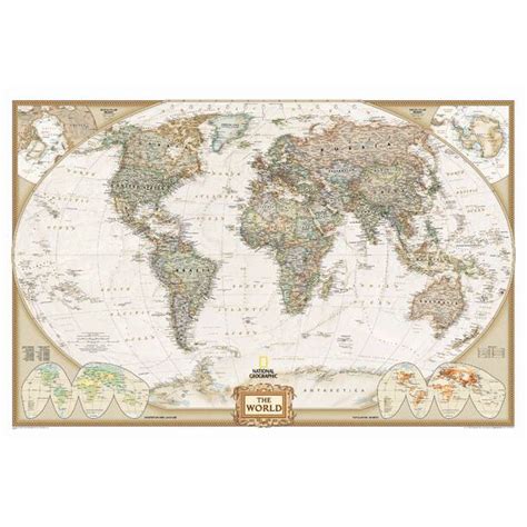 National Geographic Maps World Executive Wall Map Reviews Wayfair
