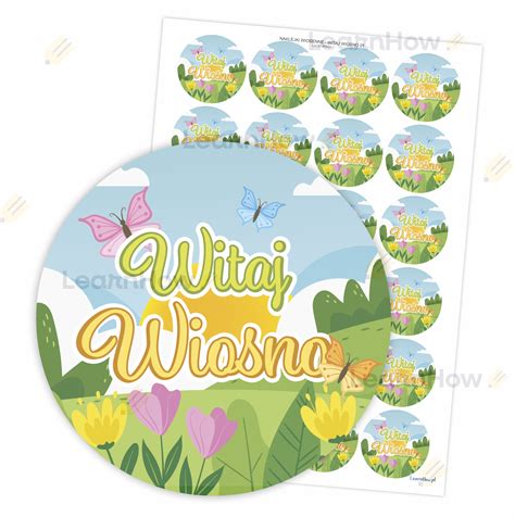 Naklejki Wiosenne Witaj Wiosno 01 Learnhow Pl