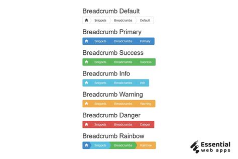 10 Bootstrap Breadcrumbs Latest Collection Essential Web Apps