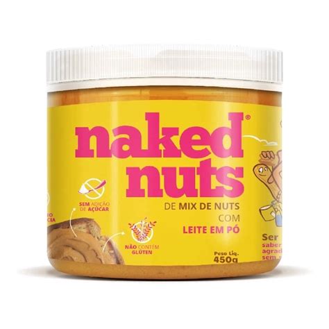 Pasta De Mix De Nuts Leite Em P Naked Nuts G Submarino