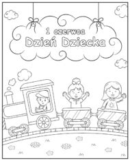 Dzien Dziecka Kolorowanka 1 Czerwca Kolorowanki Do Druku E Kolorowanki