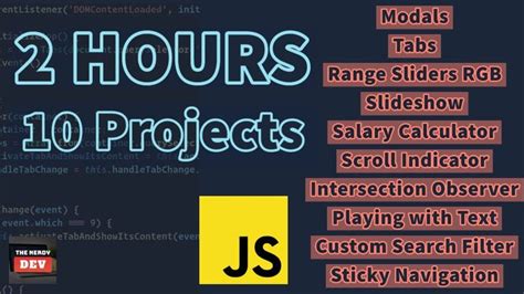 10 javascript projects in 2 hours learn javascript in 2023 programming tutorial learn