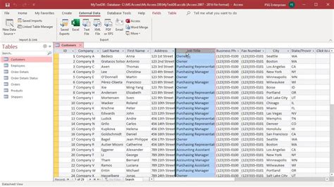 How To Export MS Access Table Data To Excel Spreadsheet Office 365