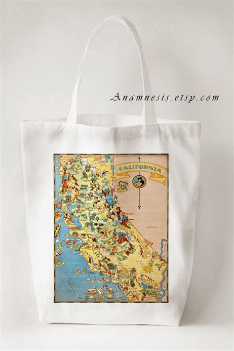 CALIFORNIA MAP High Res Digital Image 1935 California Picture Map Frame
