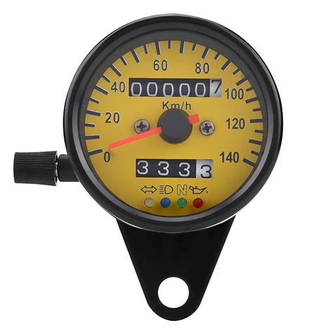 Moto Odomètre Compteur de Vitesse Jauge 60mm Vitesse Odomètre LCD