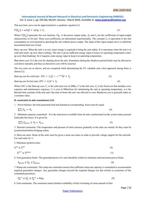 optimal unit commitment based on economic dispatch using improved particle swarm optimization