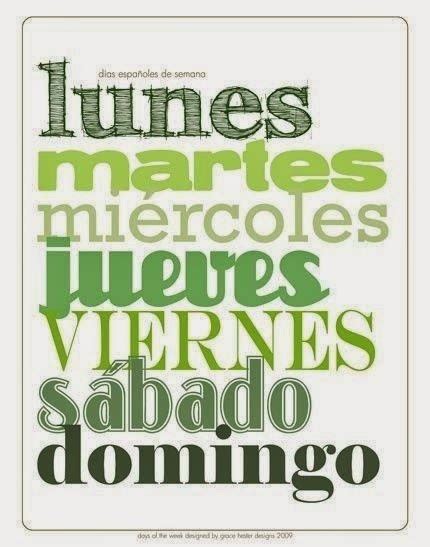 Las vueltas de la letra Mayúscula o minúscula en los meses los días
