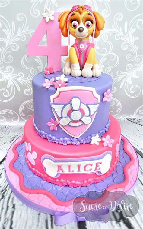 Skye Paw Patrol Girl Birthday Cake
