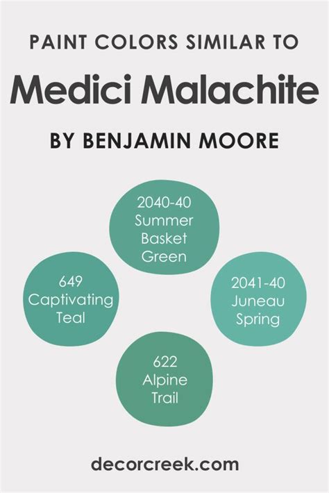 Medici Malachite 600 Paint Color By Benjamin Moore DecorCreek