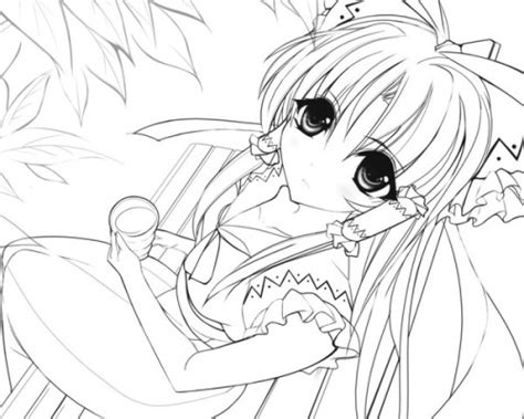 Coloriage Mangas 42575 Dessins Animés Dessin à colorier