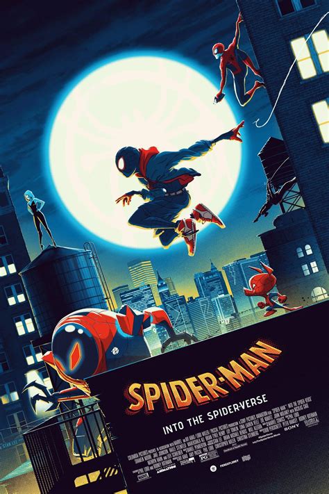 This Gorgeous Spider Man Into The Spider Verse Poster Has Multiple