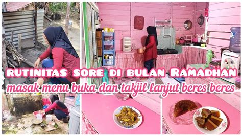 VLOG RAMADHAN IBU RUMAH TANGGA DESA MASAK MENU BUKA PUASA DAN