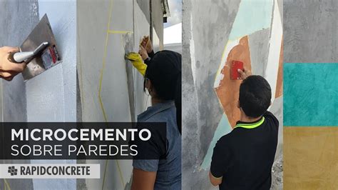 CÓMO APLICAR MICROCEMENTO EN PARED YouTube