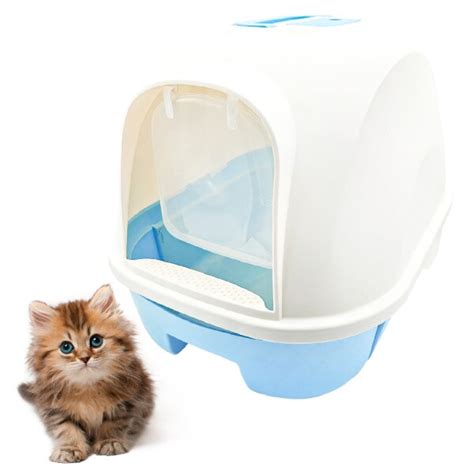 Baño Para Gato Sanitario Cerrado Bandeja Extraible Arenero Variante