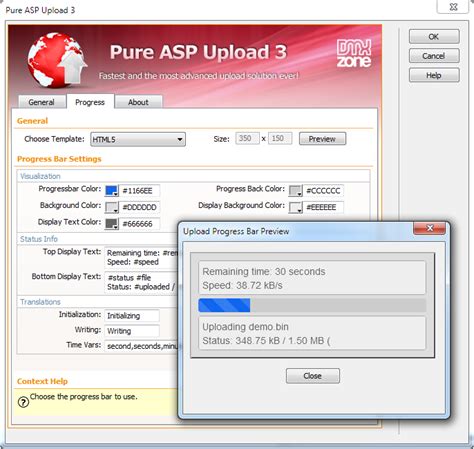 pure asp upload 3 extensions dmxzone