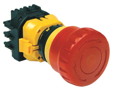 XW1E BV411M R Idec Interruptor Para Paro De Emergencia DPST 1NO
