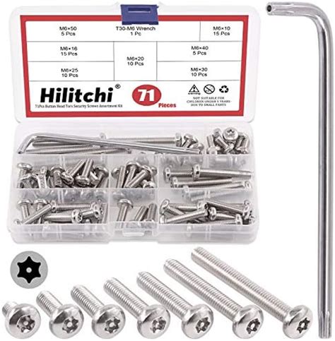 Amazon Uxcell M X Mm Stainless Steel Button Head Torx