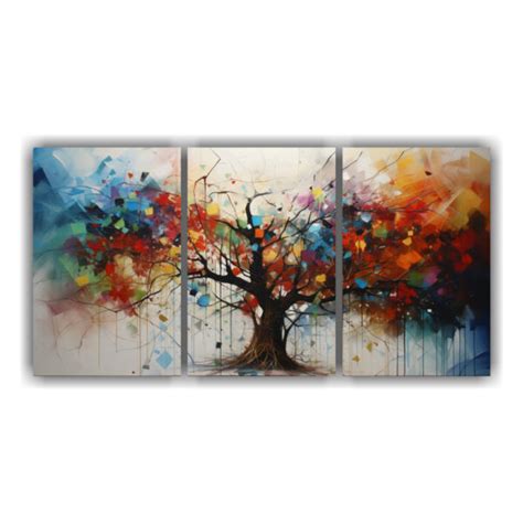 Cuadros Abstractos De árboles Hermosos Y Estrellados DecoCuadros