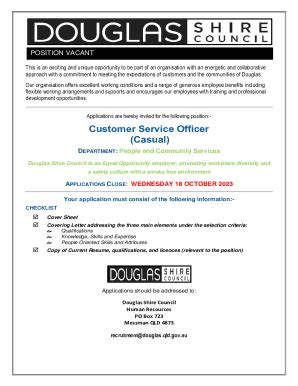 Fillable Online Customer Service Officer Casual Fax Email Print