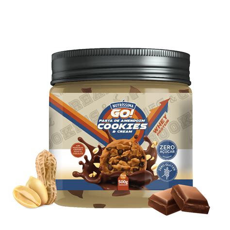 PASTA DE AMENDOIM COOKIES AND CREAM 500g Nutríssima Atacado