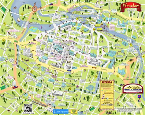 Poznaj Wroc Aw Ilustrowana Mapka Z Daszkiem Ukazuje To Malownicze