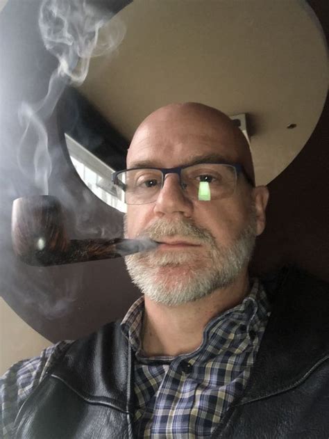 Man Smoking Pipe Smoking Bald With Beard Lumbersexual Cigar Men