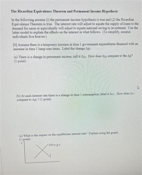 solved the ricardian equivalence theorem and permanent