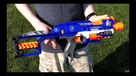 Nerf N Strike Elite Stockade Range Test Stock YouTube