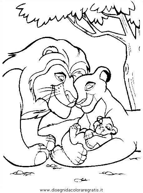 Disegno Re Leone 049 Personaggio Cartone Animato Da Colorare