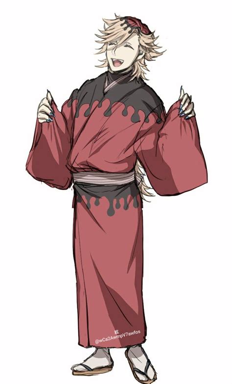 An Anime Character Dressed In Red And Black