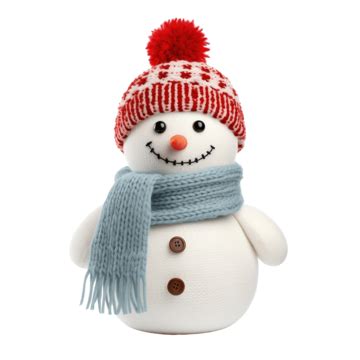 Cute Happy Snowman With Knitted Hat And Scarf Snowman Cute Christmas